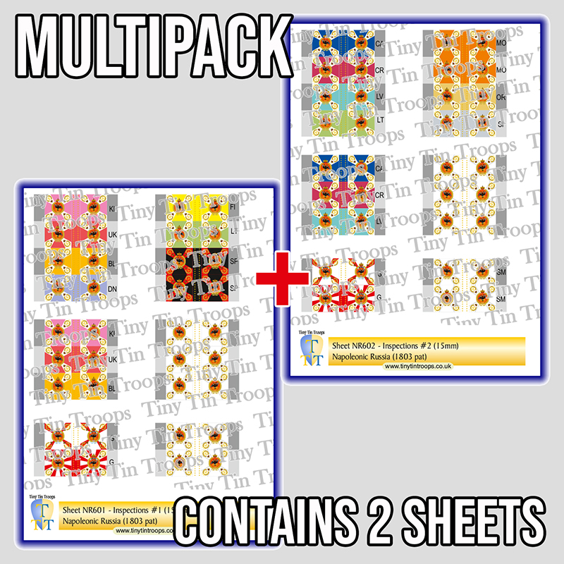 Tiny Tin Troops Flags Russian Set 15mm