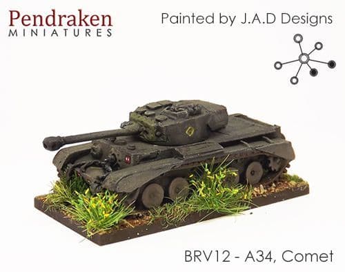 Pendraken 10mm WWII British A34, Comet