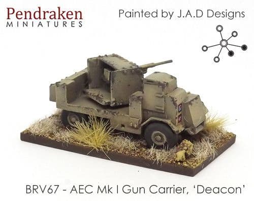 Pendraken 10mm WWII British AEC Mk I Gun carrier, 'Deacon'