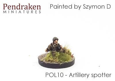 Pendraken 10mm WWII Polish Artillery spotter