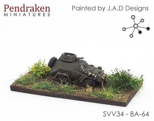 Pendraken 10mm POST WAR|Korean War|North Korean; 10mm WWII Soviet BA-64 armoured car