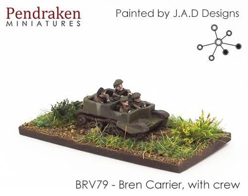 Pendraken 10mm WWII British Bren Carrier, with crew