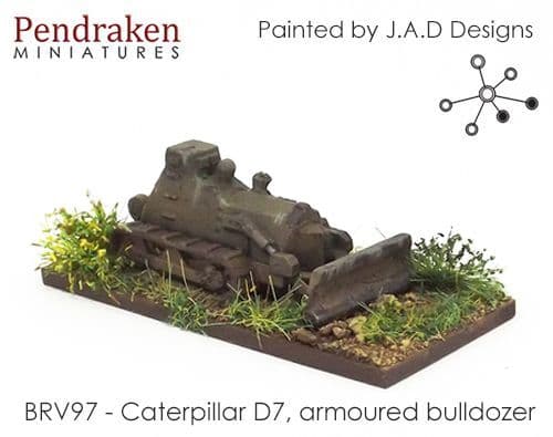 Pendraken 10mm WWII British Caterpillar D7, armoured bulldozer