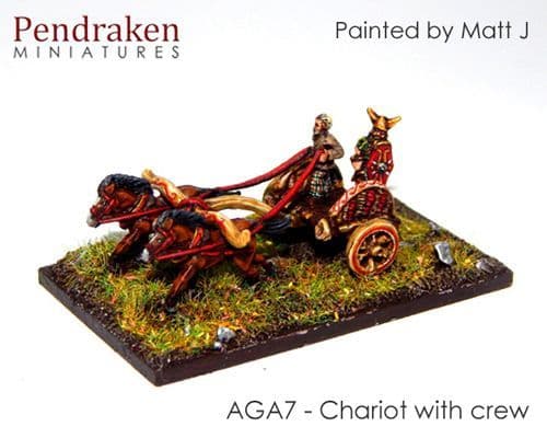 Pendraken 10mm ANCIENTS Gallic Chariot with crew