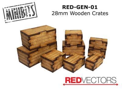 RED VECTORS MDF 28mm Crates