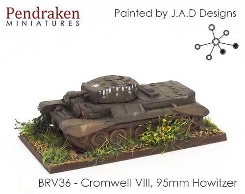 Pendraken 10mm WWII British Cromwell VIII, 95mm Howitzer