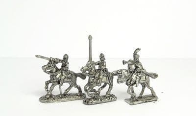 Pendraken 10mm League of Augsburg Cuirassier command in helmet