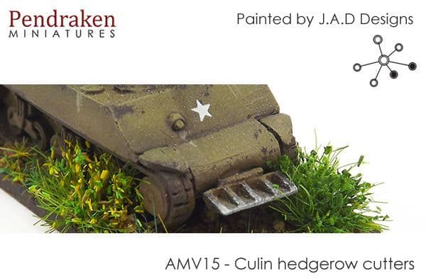 Pendraken 10mm WWII American Culin hedgerow cutter for Shermans
