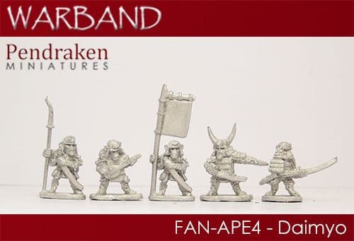 Pendraken 10mm-12mm FANTASY Samurai Apes Daimyo
