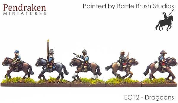 Pendraken 10mm English Civil War Dragoons