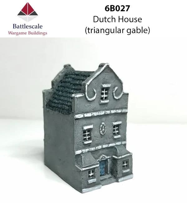 BATTLESCALE 6mm Dutch House Triangular Gable
