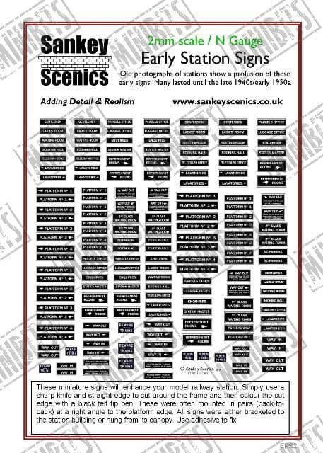 Decals Early Station Signs