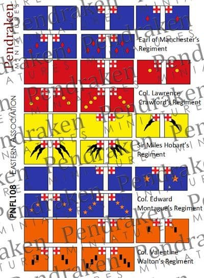 Pendraken 10mm ECW Flags Eastern Association