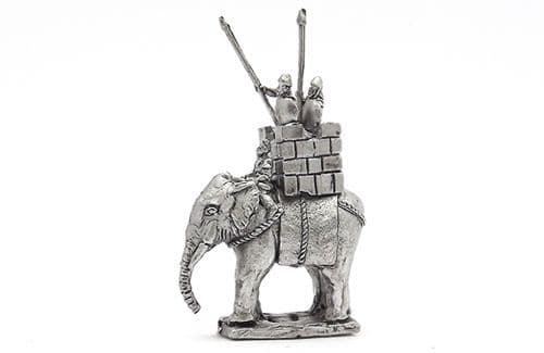 Pendraken 10mm ANCIENTS Carthaginian Elephant with howdah and crew
