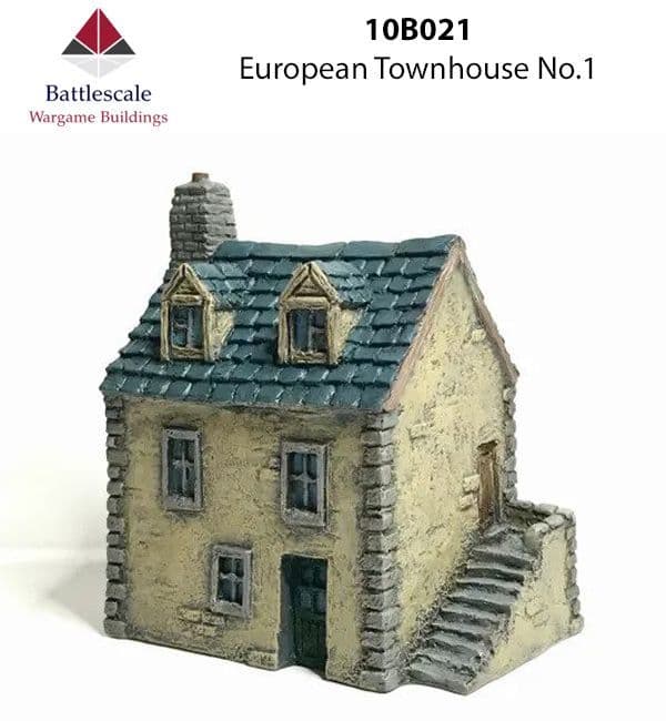 BATTLESCALE 10mm European Townhouse No1