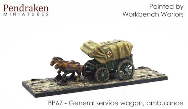 Pendraken 10mm WWI British General service wagon, ambulance