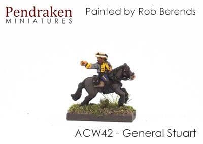 Pendraken 10mm ACW General Stuart