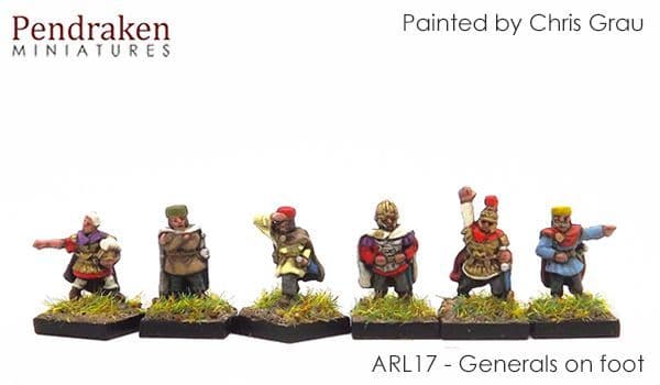 Pendraken 10mm ANCIENTS Late Roman Generals on foot