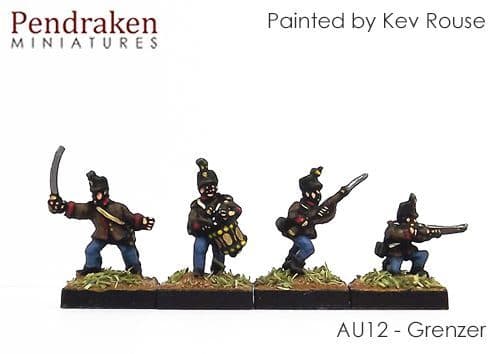 Pendraken 10mm 1860s Austrian Grenzer