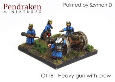 Pendraken 10mm 16th C. Ottoman Turk Heavy Gun with crew