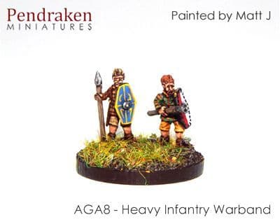 Pendraken 10mm ANCIENTS Gallic Heavy Infantry Warband