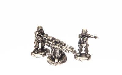 Pendraken 10mm SCI-FI Humans Heavy weapon team