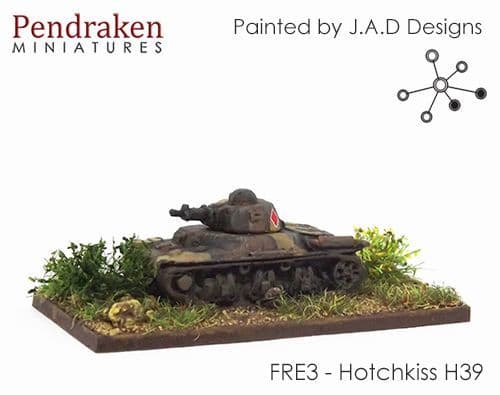 Pendraken 10mm WWII French Hotchkiss H39
