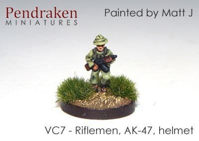 Pendraken 10mm Vietnam NVA/VC Infantry with AK-47, running