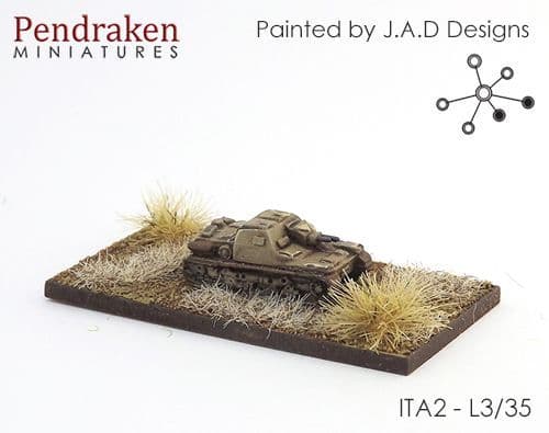 Pendraken 10mm WWII Italian L3/35 tankette