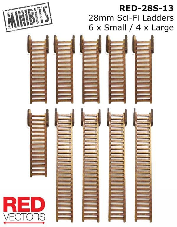 RED VECTORS MDF 28mm Ladders