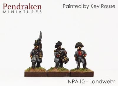 Pendraken 10mm NAPOLEONIC 1809 Austrian Landwehr
