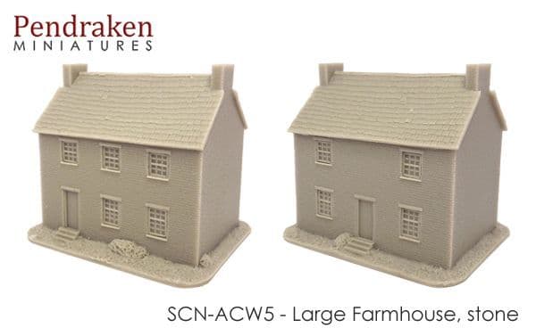 Pendraken 10mm Scenery ACW Large farmhouse stone