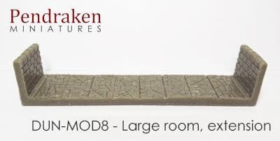 Pendraken 10mm Dungeon Rooms/Corridors Large room, extension