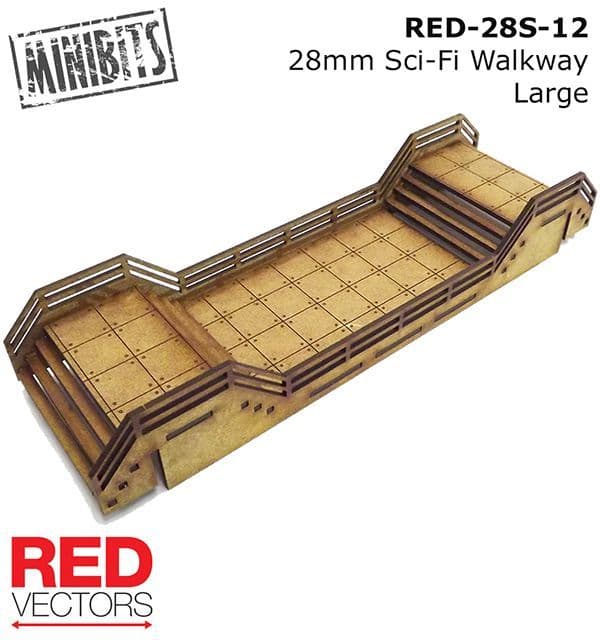 RED VECTORS MDF 28mm Large walkway