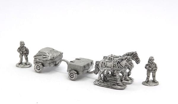 Pendraken 10mm WWII German Light infantry limber with trailer