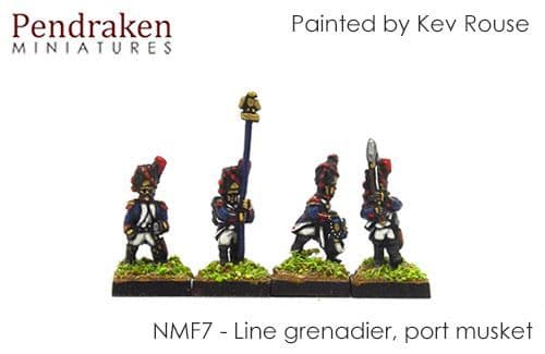 Pendraken 10mm NAPOLEONIC 1812 French Line grenadier port musket