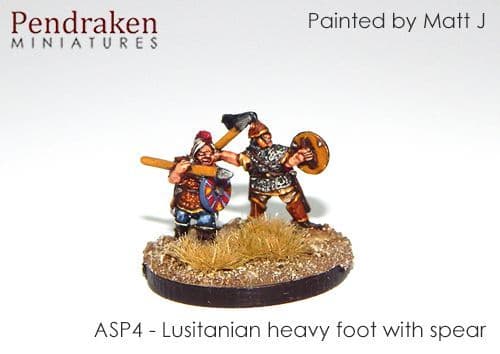 Pendraken 10mm ANCIENTS Spanish Lusitanian heavy foot with spear