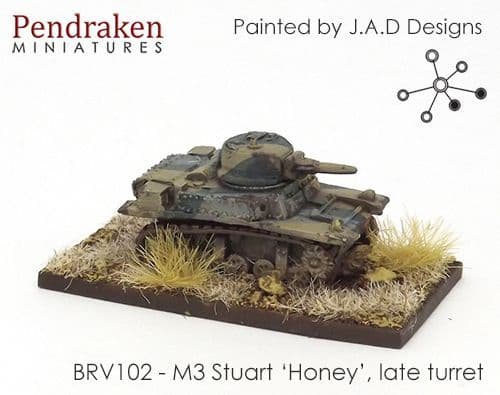 Pendraken 10mm WWII British M3 Stuart 'Honey', late turret
