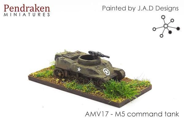 Pendraken 10mm WWII American M5 command tank