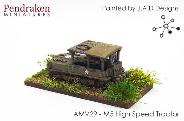 Pendraken 10mm WWII American M5 High Speed Tractor