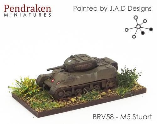 Pendraken 10mm WWII British M5 Stuart