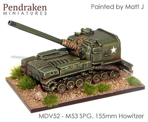 Pendraken 10mm MODERN Vehicles M53 SPG, 155mm Howitzer