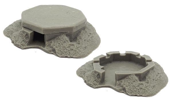 Pendraken 10mm SCENERY WWII Bunkers Machine gun bunker type 2