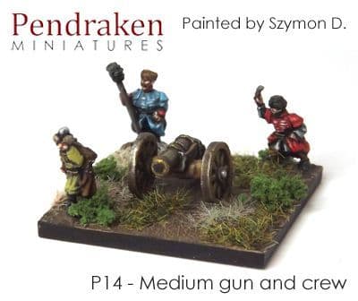 Pendraken 10mm 16th C. Polish Medium Gun and crew