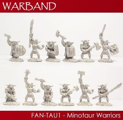 Pendraken 10mm-12mm FANTASY Taurians Minotaur Warriors