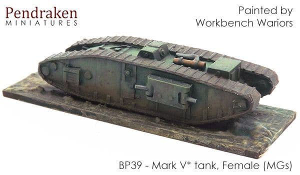Pendraken 10mm WWI British Mk V* tank, Female