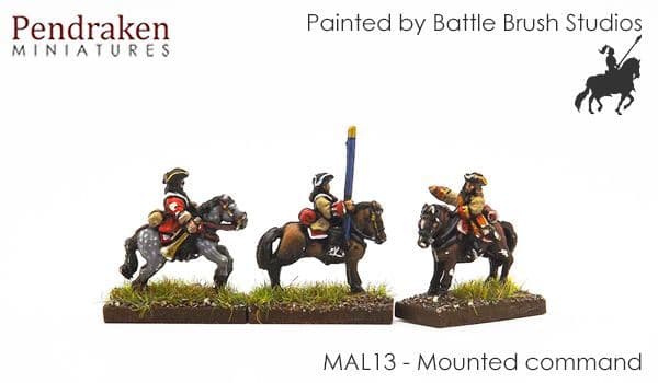 Pendraken 10mm Marlburian Mounted command
