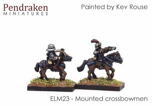Pendraken 10mm MEDIEVAL Late European Mounted crossbowmen