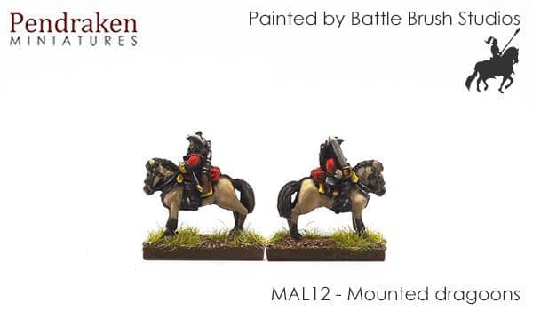 Pendraken 10mm Marlburian Mounted dragoons