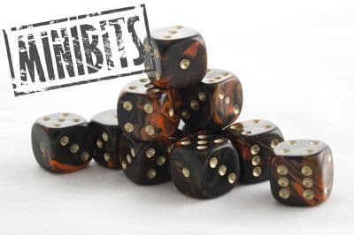 12mm Dice Oblivion Orange